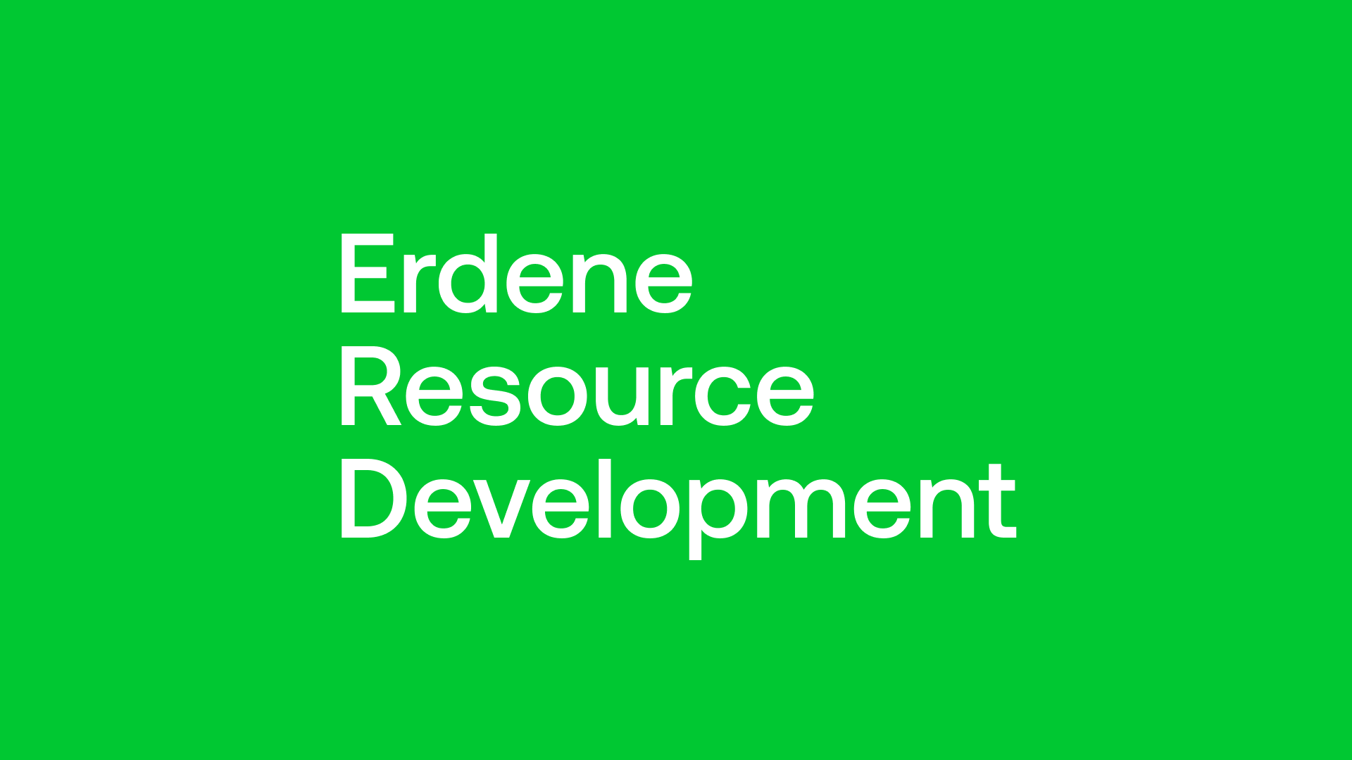 Erdene Resource Development (ERD) - Plant Construction to Begin ...