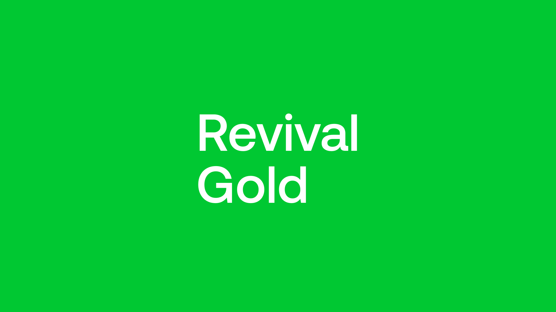 Revival Gold (RVG) - Idaho Reboot Gets Infrastructure Head Start ...