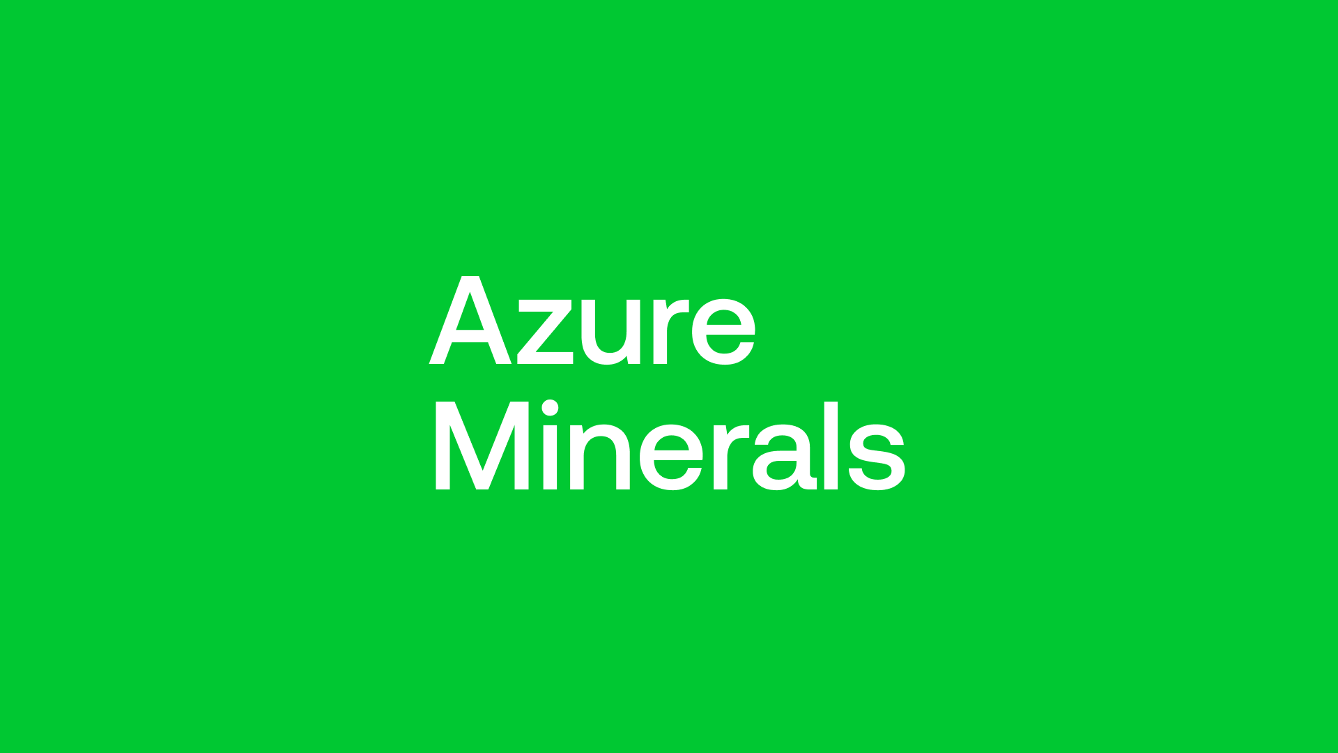 Azure Minerals (AZS) - Why Top 3 Lithium Producer Taking Large Stake ...