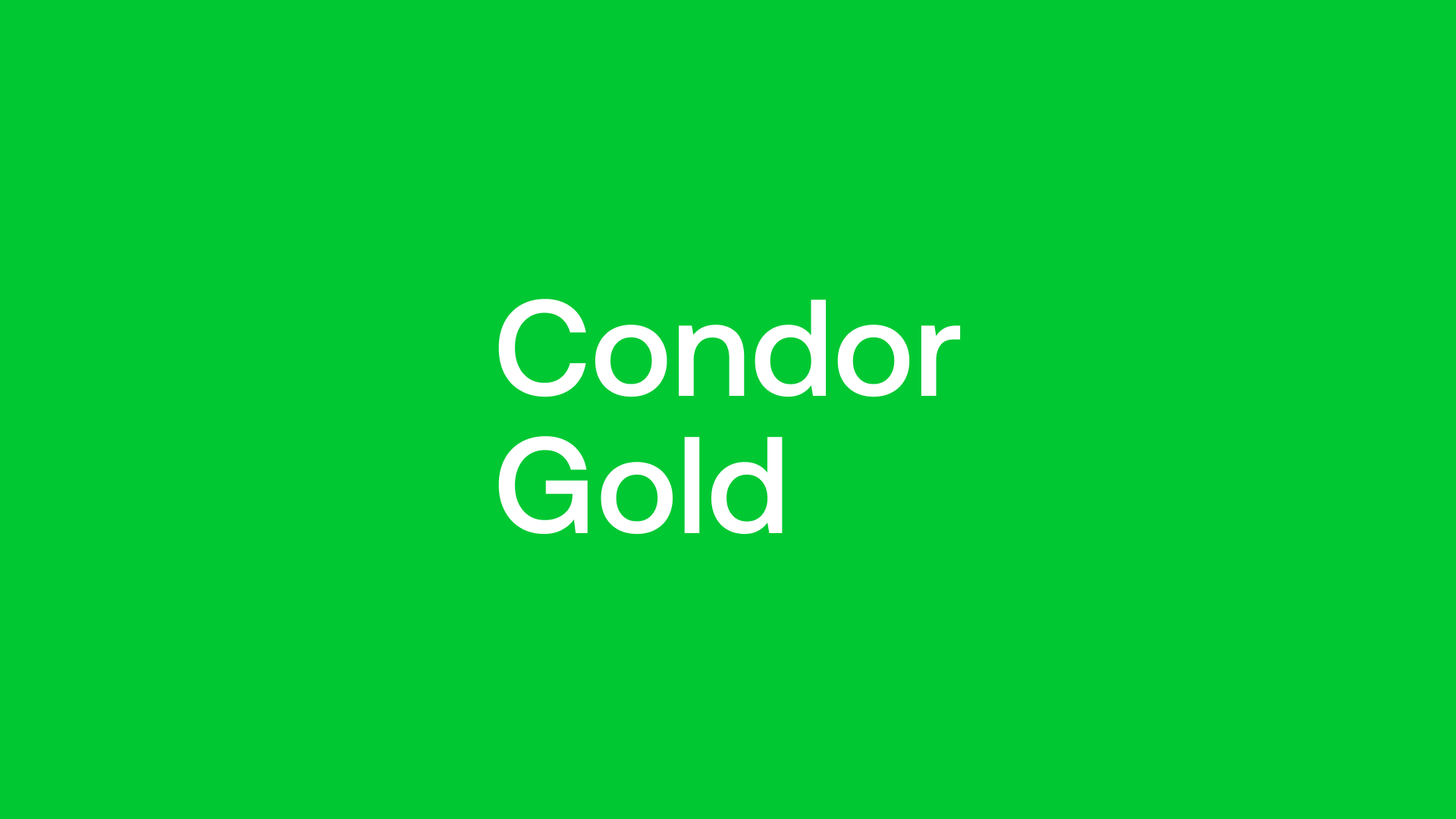 Condor Gold (CNR, COG) - Production, Nothing Else Matters at This Point ...