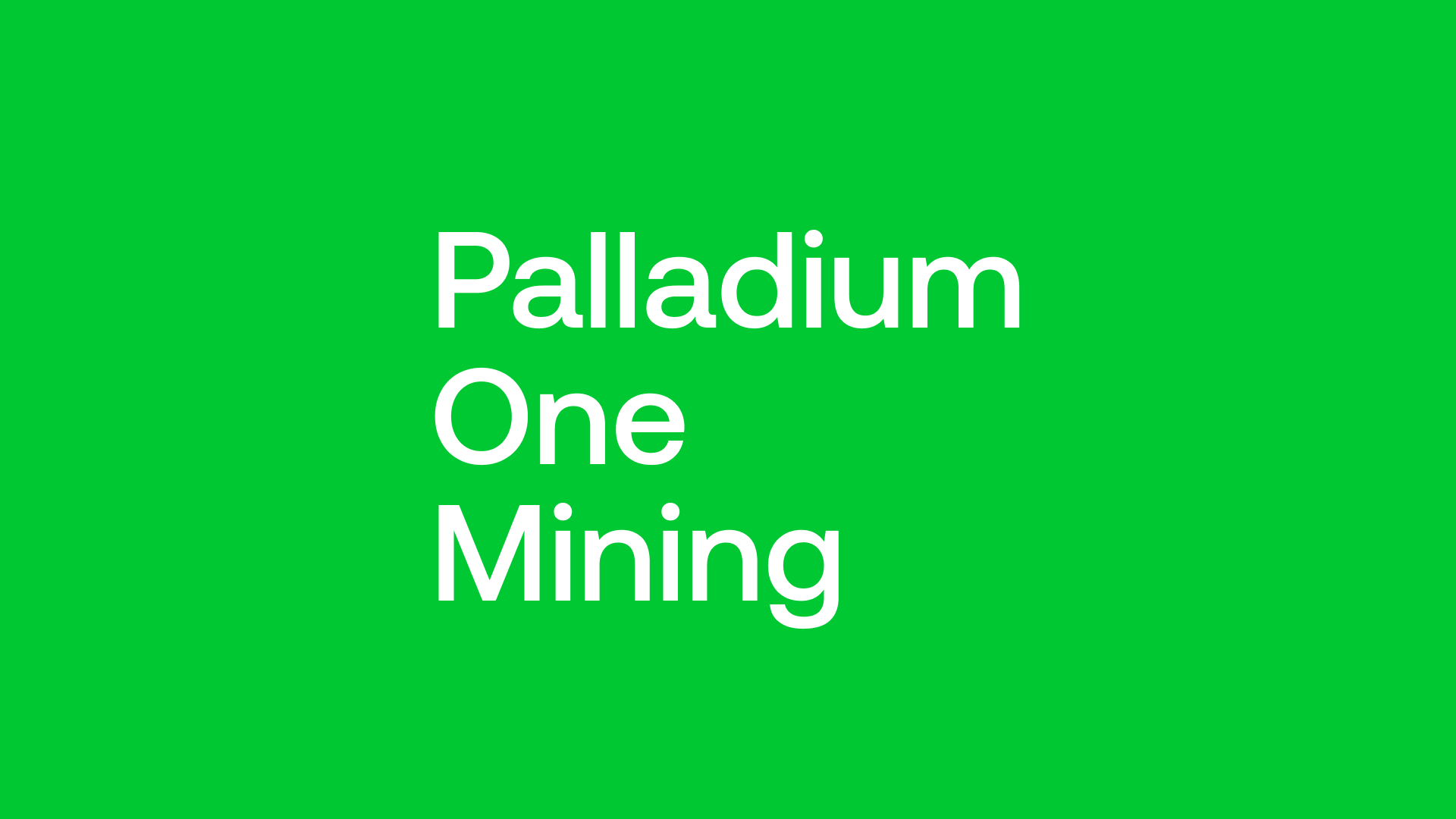 Palladium One Mining (PDM) - Technical Analysis & Due Diligence ...
