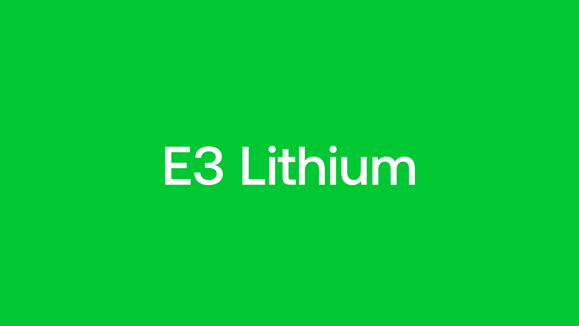 E3 Lithium (TSX-V: ETL) - Scaling up, Commercializing and Defining Economics - Article | Crux ...