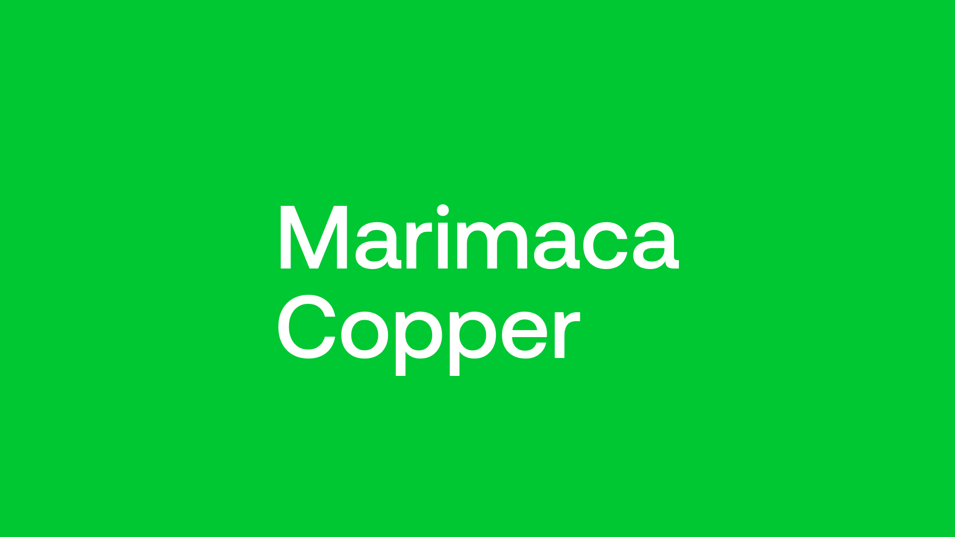 Marimaca Copper (TSX-V: MARI) - 2023 Focus is on Permit and DFS ...