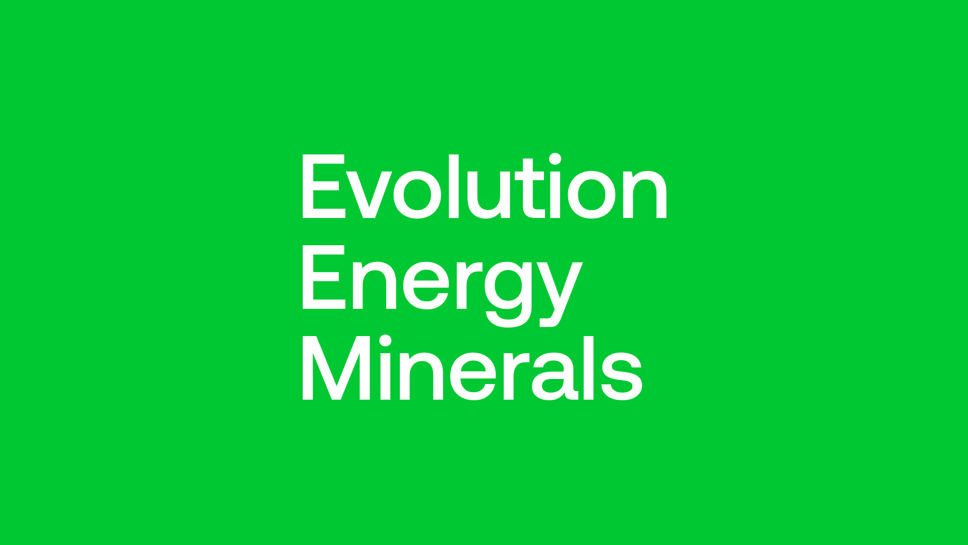 Evolution Energy Minerals (EV1) - Advanced Graphite with Contracts ...