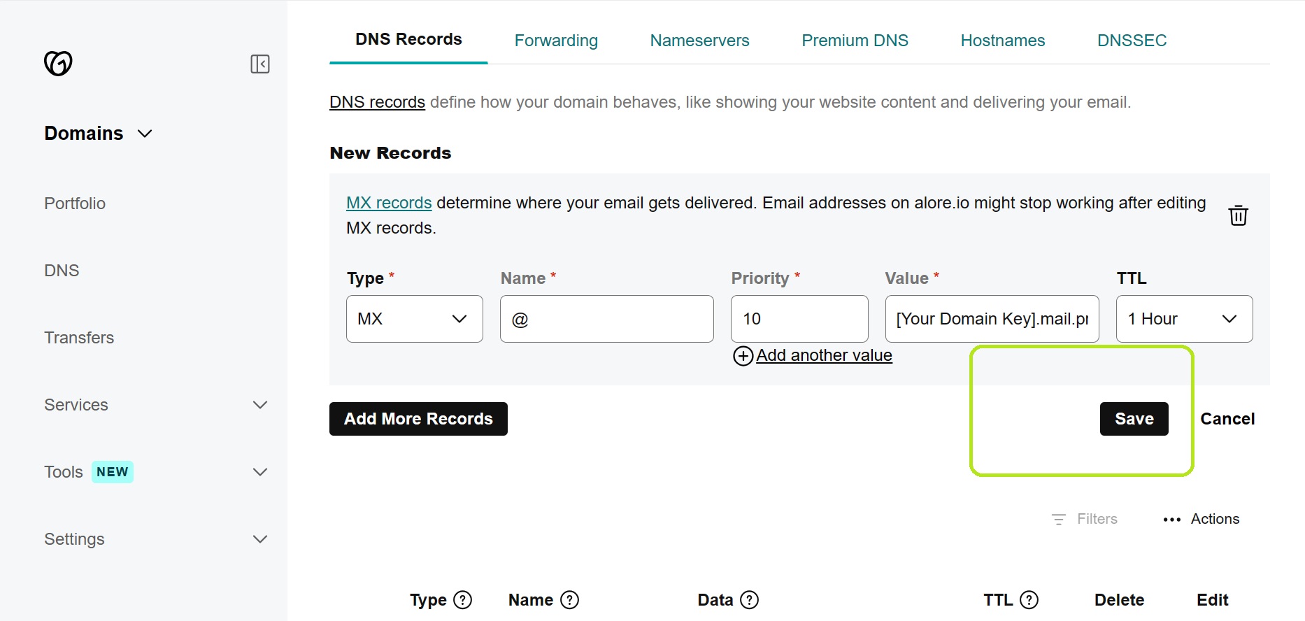 How to setup MX Record for Outlook 365 on Godaddy | Alore