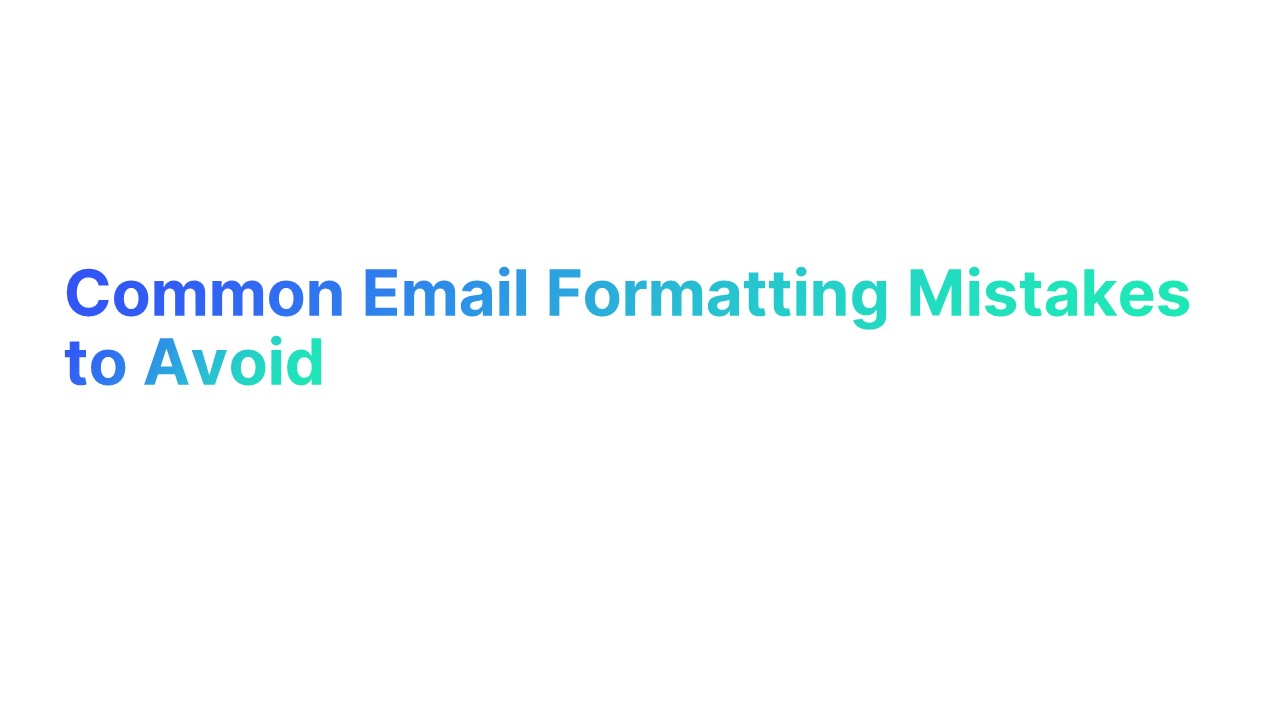 Best Ways to Format an Email | Alore