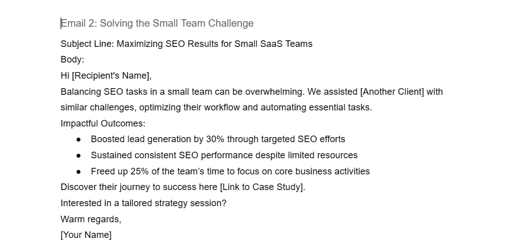 Craft Winning Emails with the Perfect Outreach Template | Alore