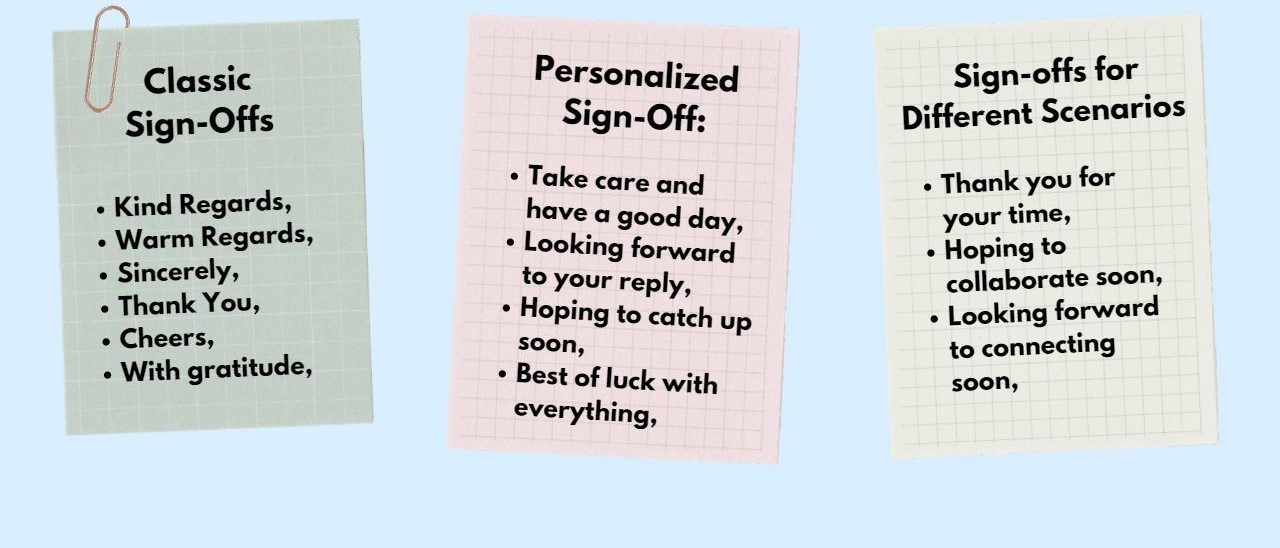 How to End an Email: 50 Effective Sign-Offs | Alore