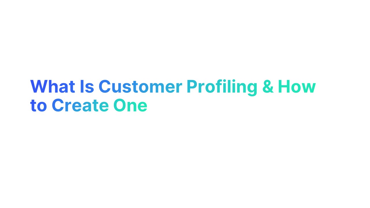 What Is Customer Profiling & How to Create One | Alore