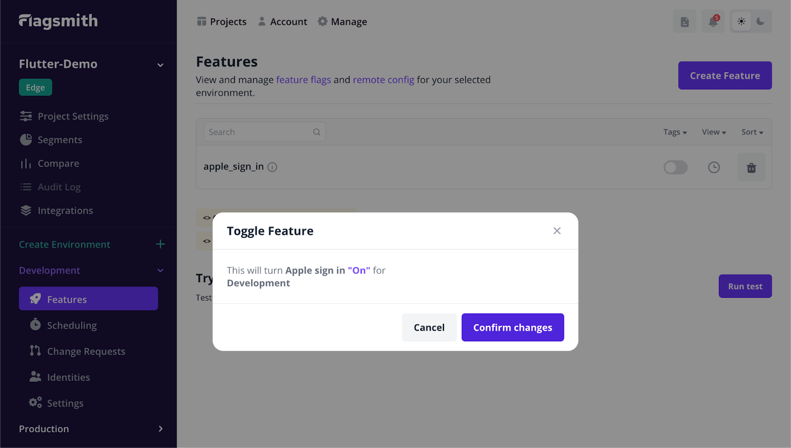 How to use Flutter feature flags to release a feature without risk | Flagsmith