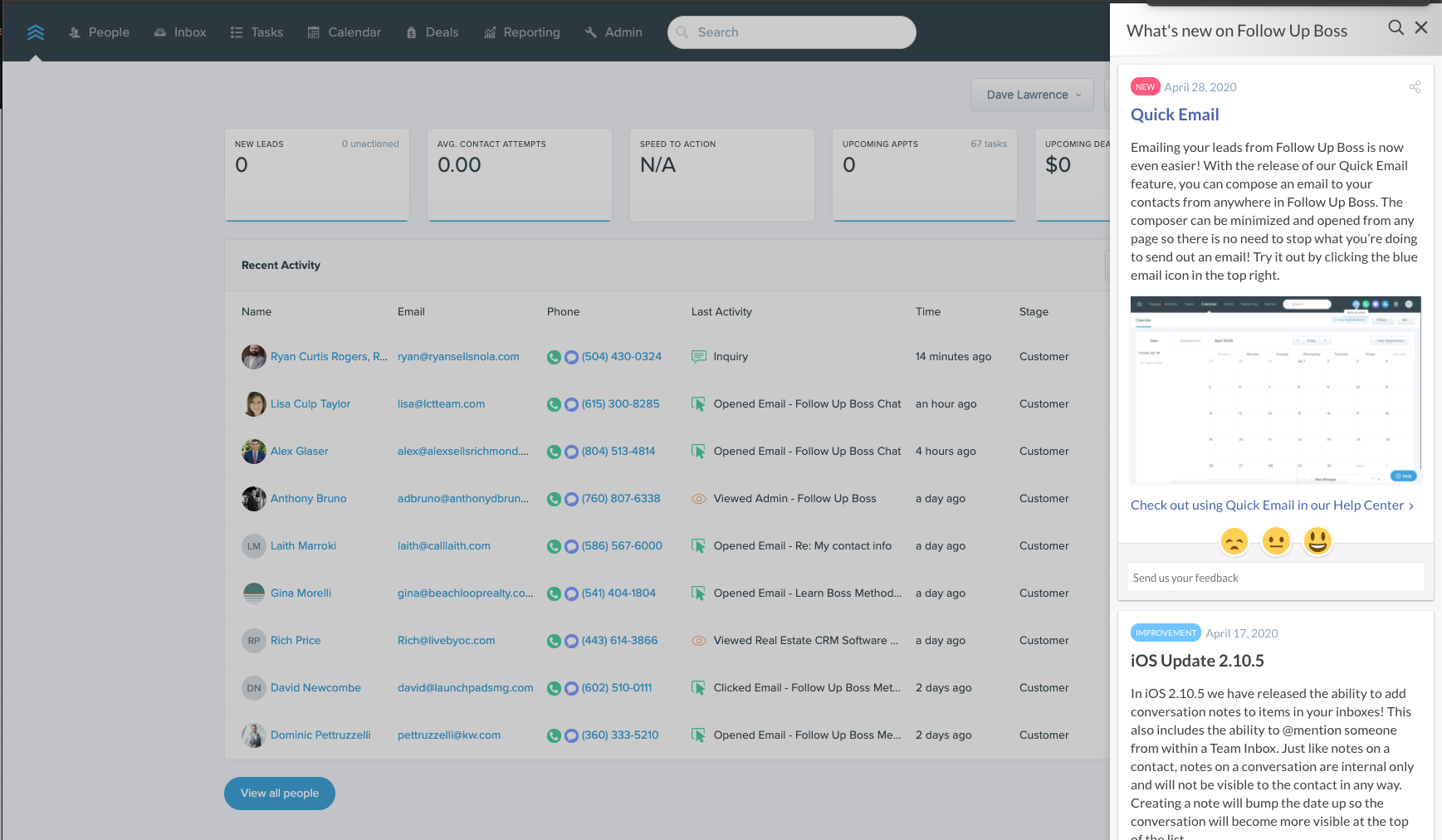 April 2020 Product Updates | Follow Up Boss