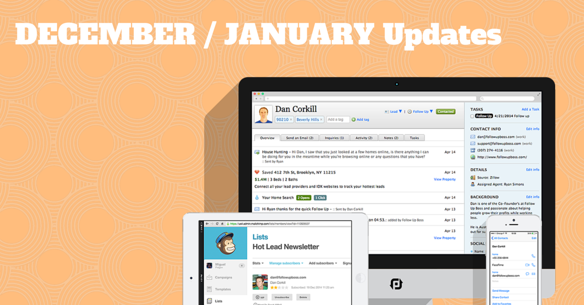 December / January features round up | Follow Up Boss