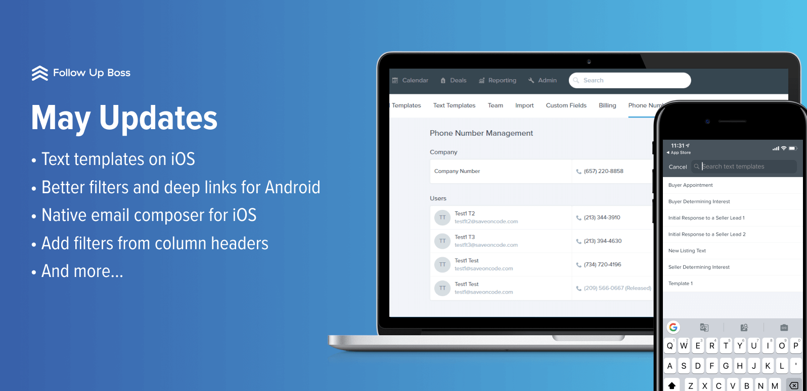 May 2019 Product Update | Follow Up Boss