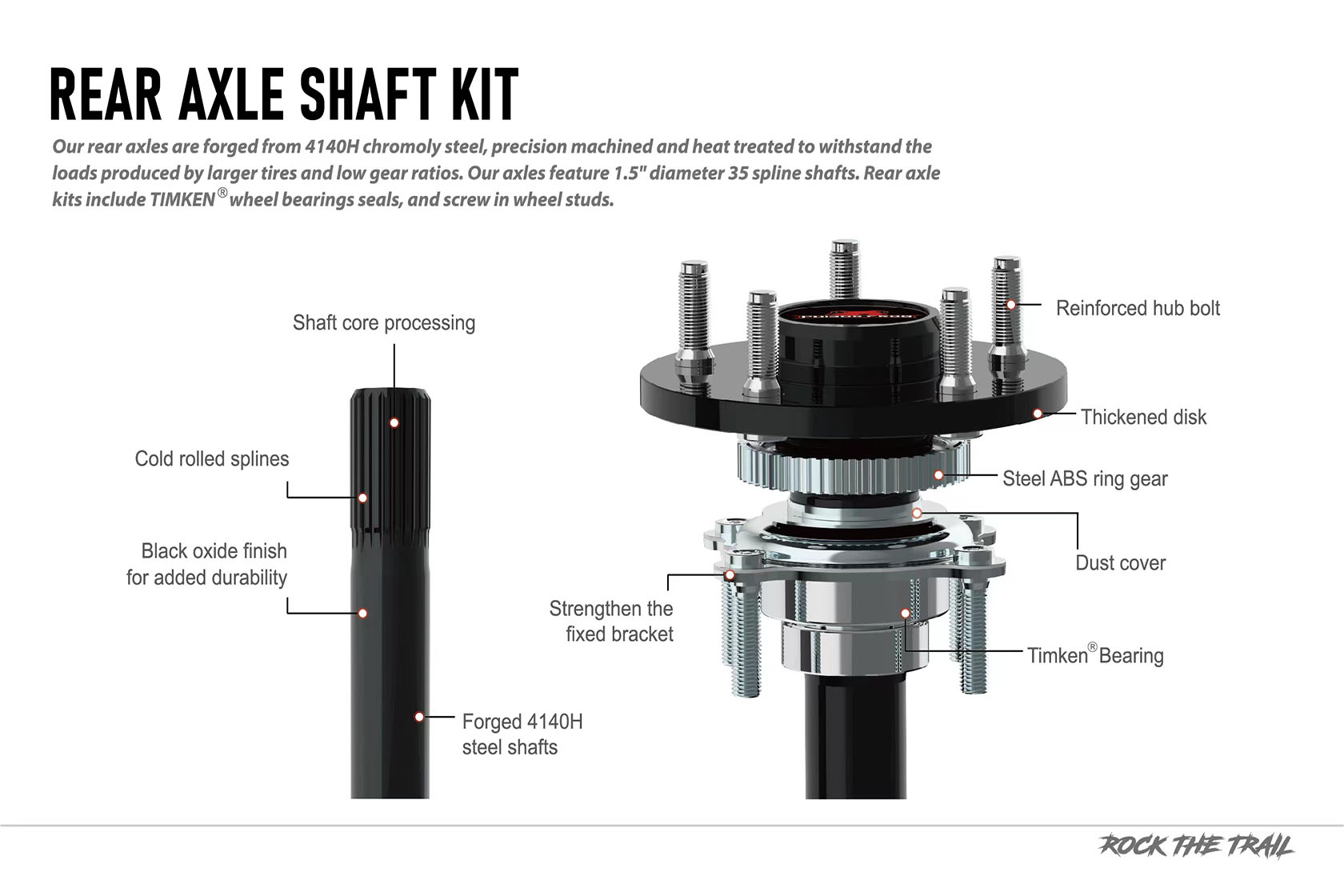 Product - rear axle shaft