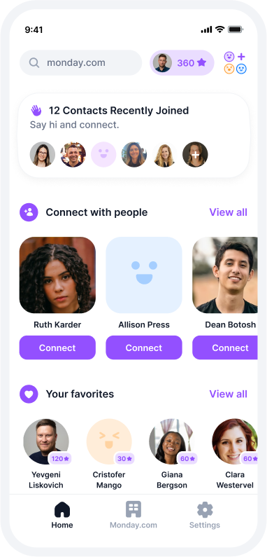Work Contacts - In-Work Social Network
