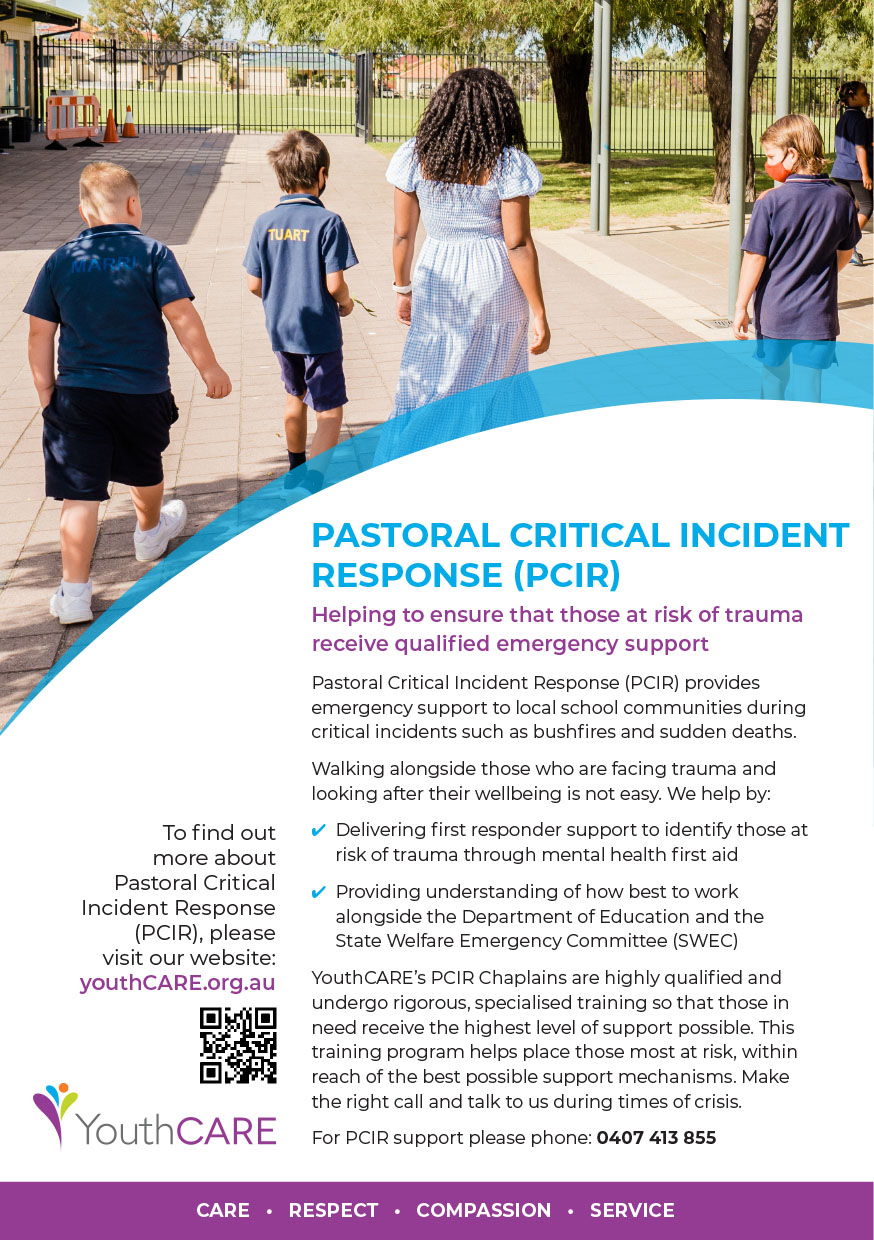 YouthCARE | WA's Leading Provider of Chaplaincy | Resources