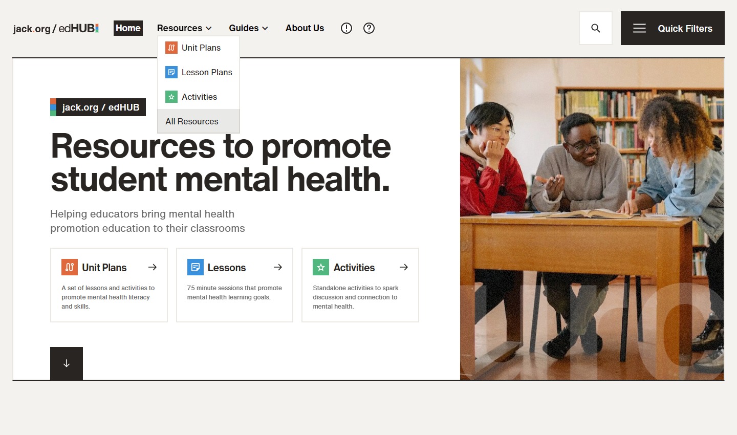 Jack.org / edHUB | Resources to promote student mental health