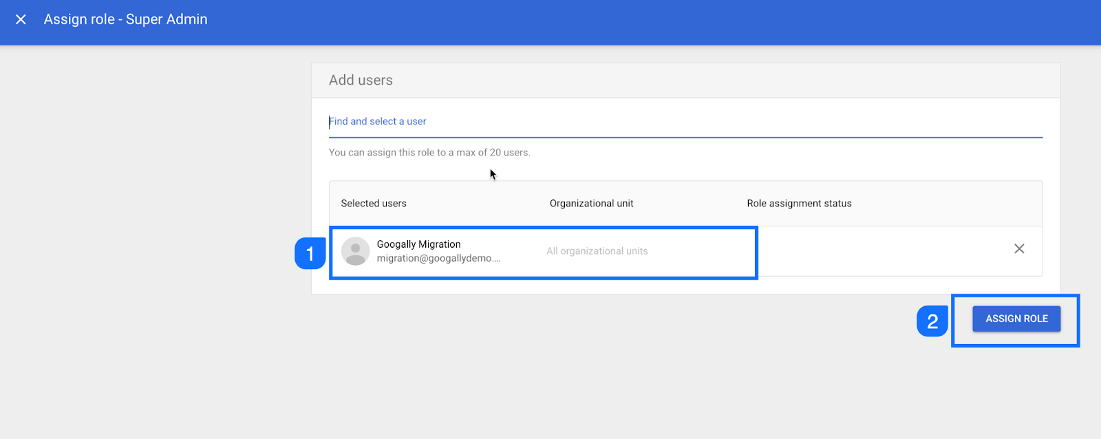 Google Workspace Super Admin Role