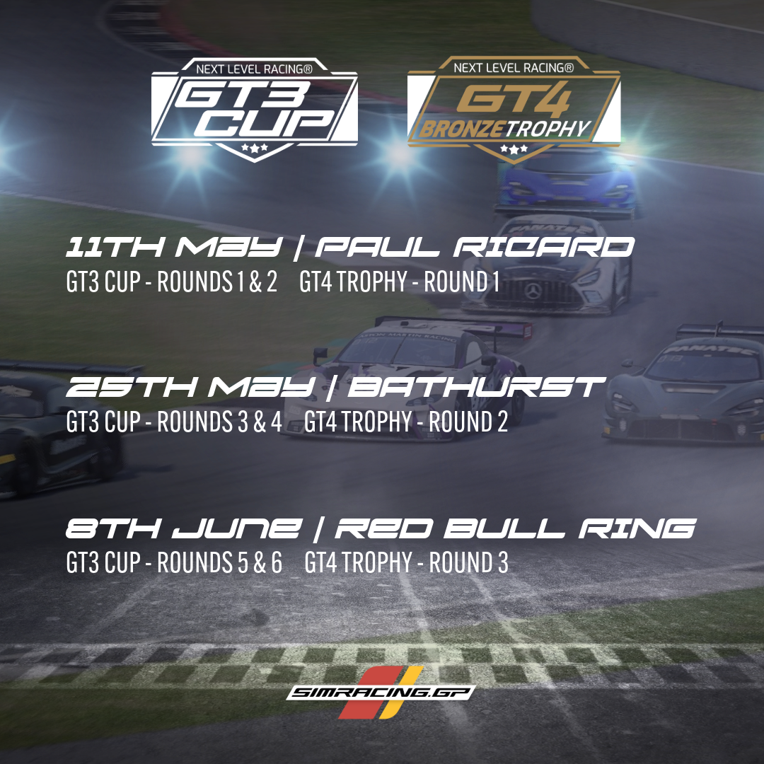 Next Level Racing GT3 Cup Returns with a GT4 support series | Simracing.GP