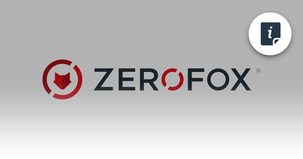 Partner Datasheet: ZeroFOX | Anomali