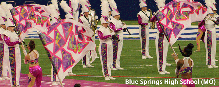Color Guard Flags | Products | Flash Visual Media