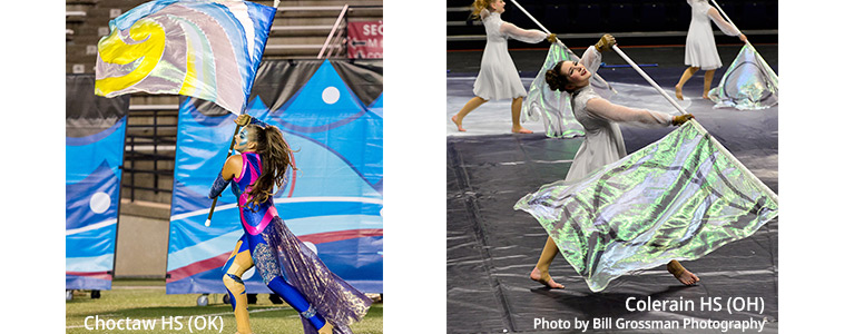 Color Guard Flags | Products | Flash Visual Media