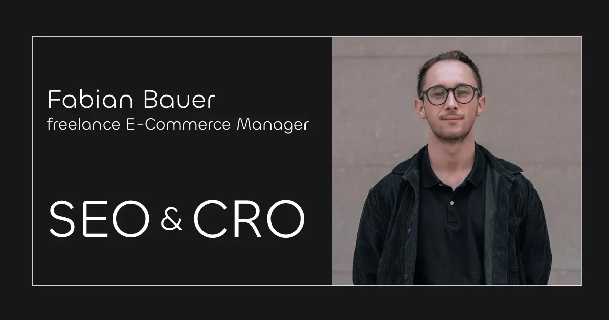 SEO & CRO für Shopify-Shops | Fabian Bauer