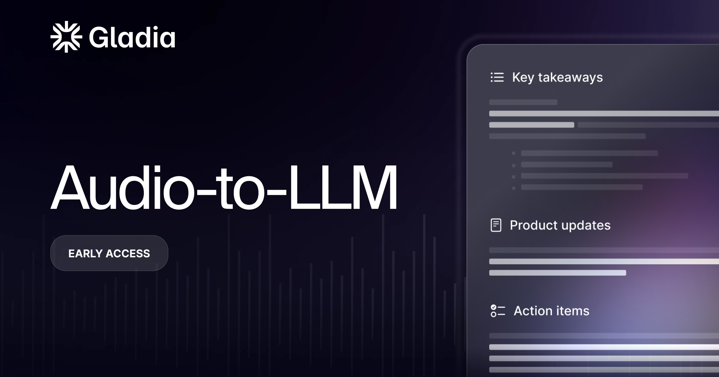 Audio-to-LLM