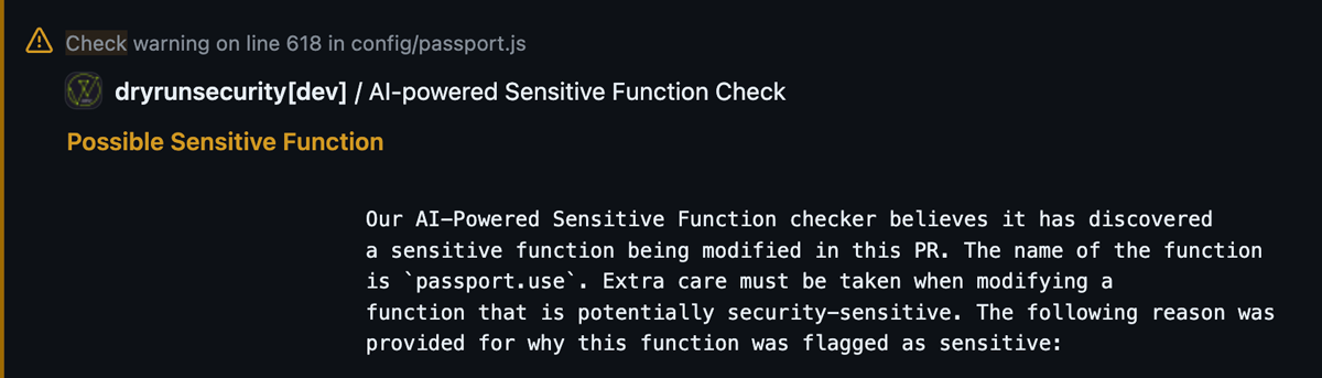 Finding Risky Code Changes Inside Auth Functions
