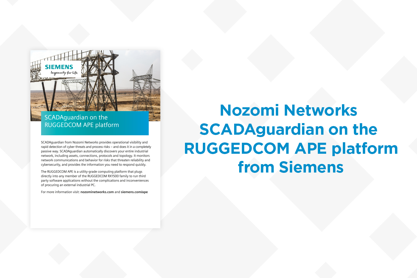 Nozomi Networks Embeds Solution on RUGGEDCOM Platform