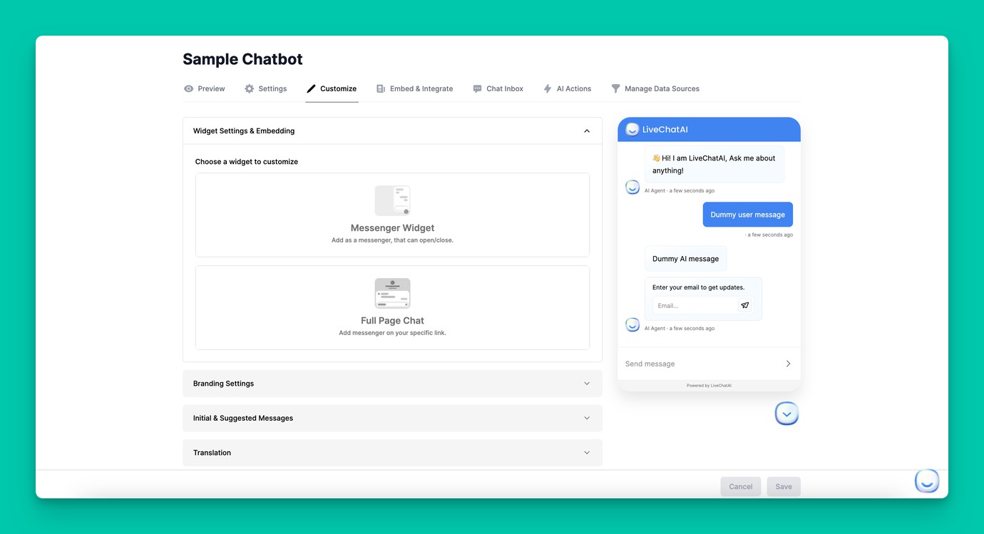 Shopify Chatbot for Product Recommendations on Your Store - LiveChatAI.com