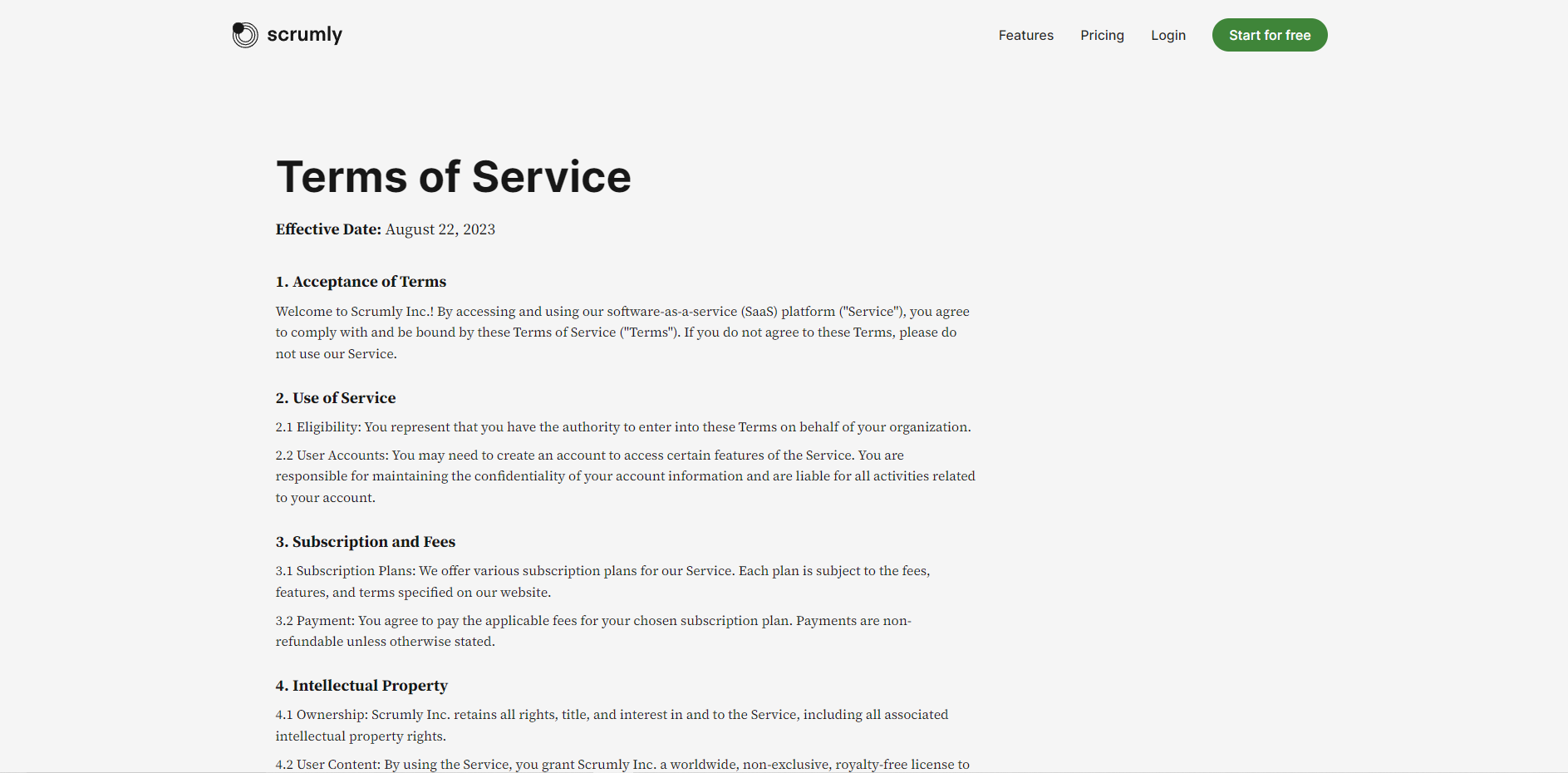 Terms of Service