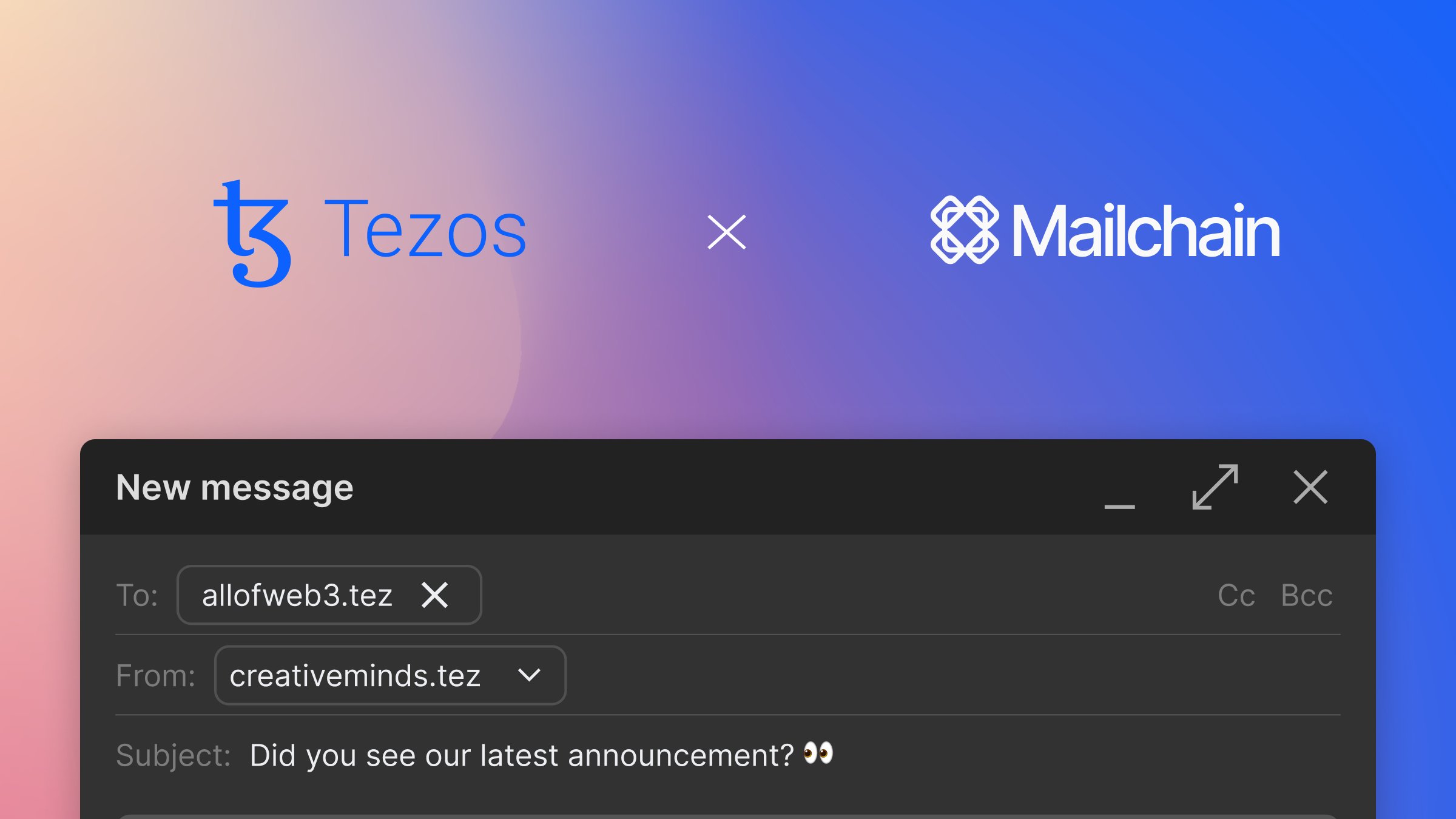Mailchain Integration with Tezos Brings Web3 Communication to Developers, DAOs and Creators