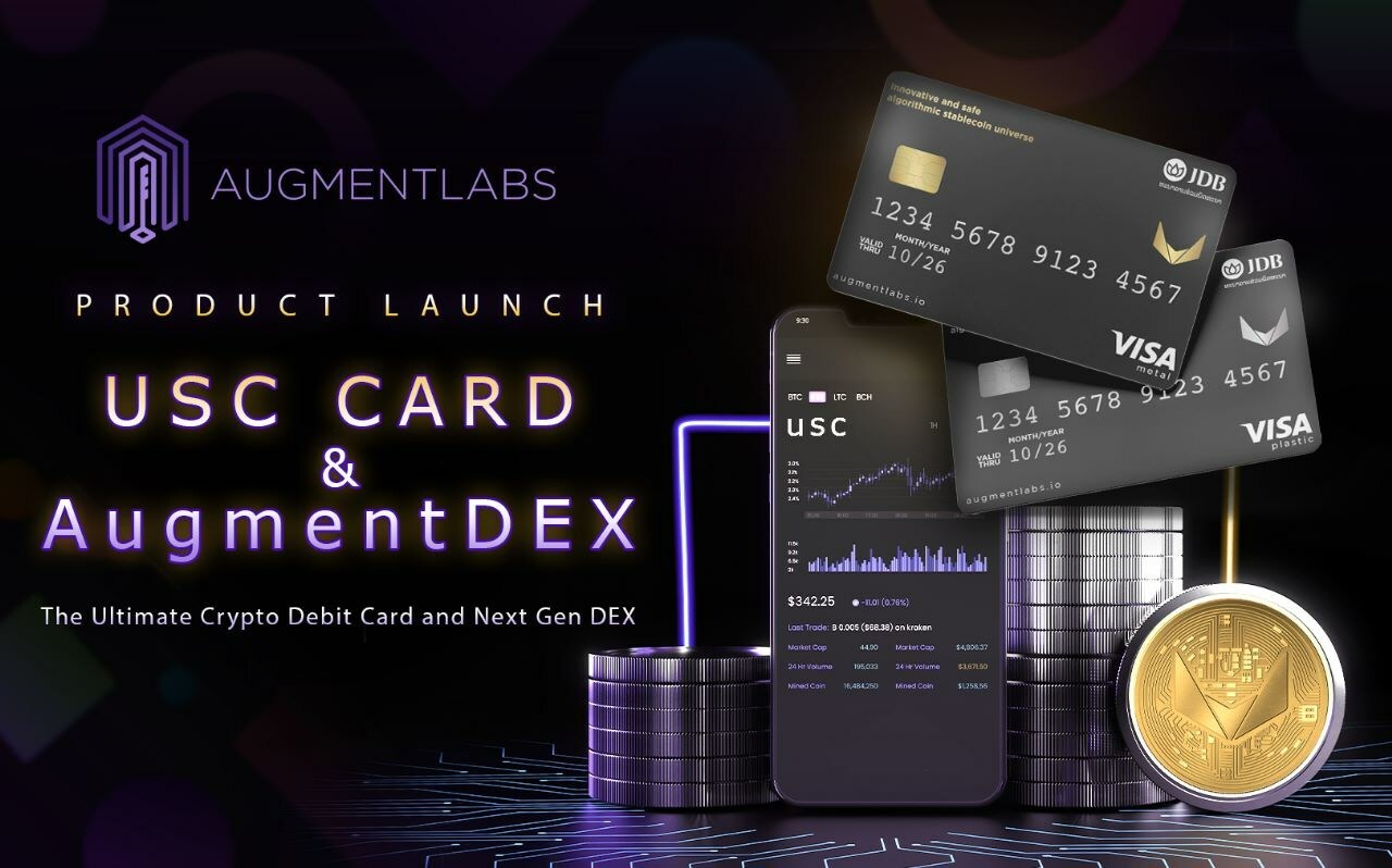 AugmentLabs DAO launches AugmentDEX and USC Visa Debit Card to provide USC holders with a ...