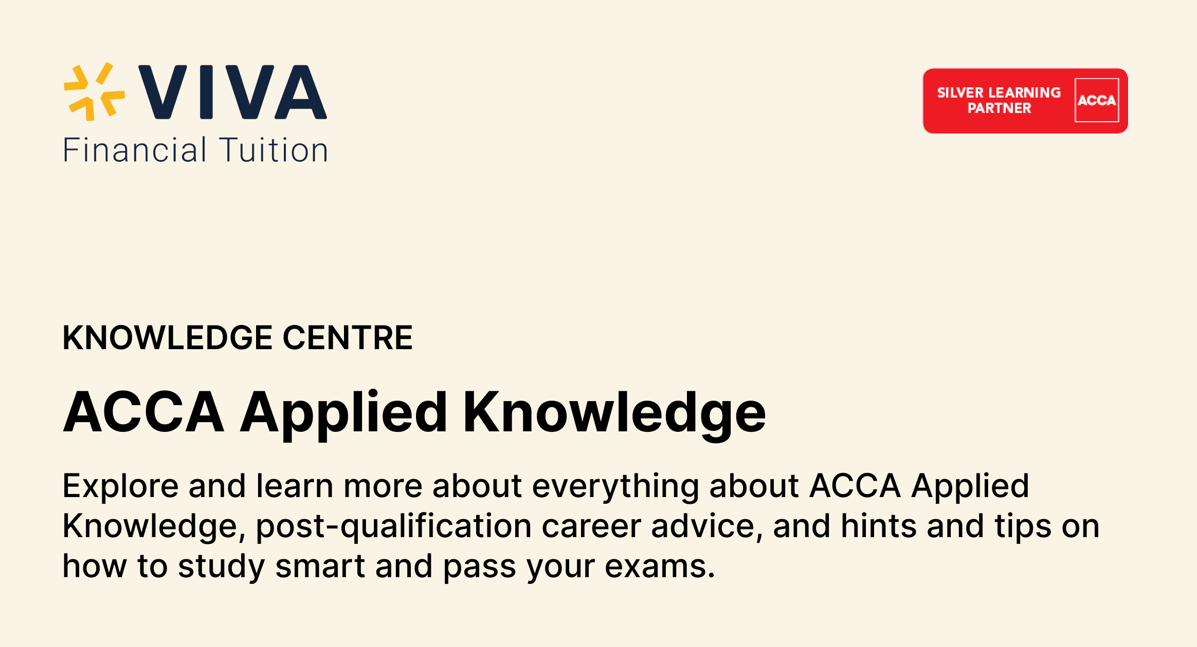 Knowledge Centre | ACCA Applied Knowledge