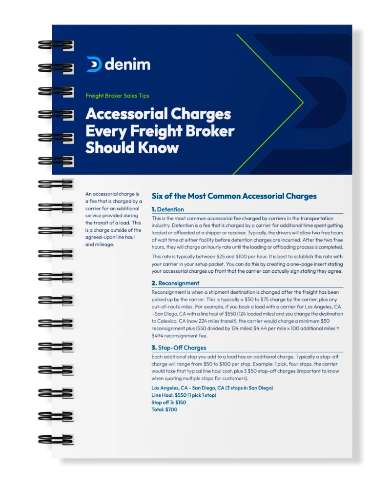 Six Accessorial Charges Every Freight Broker Should Know