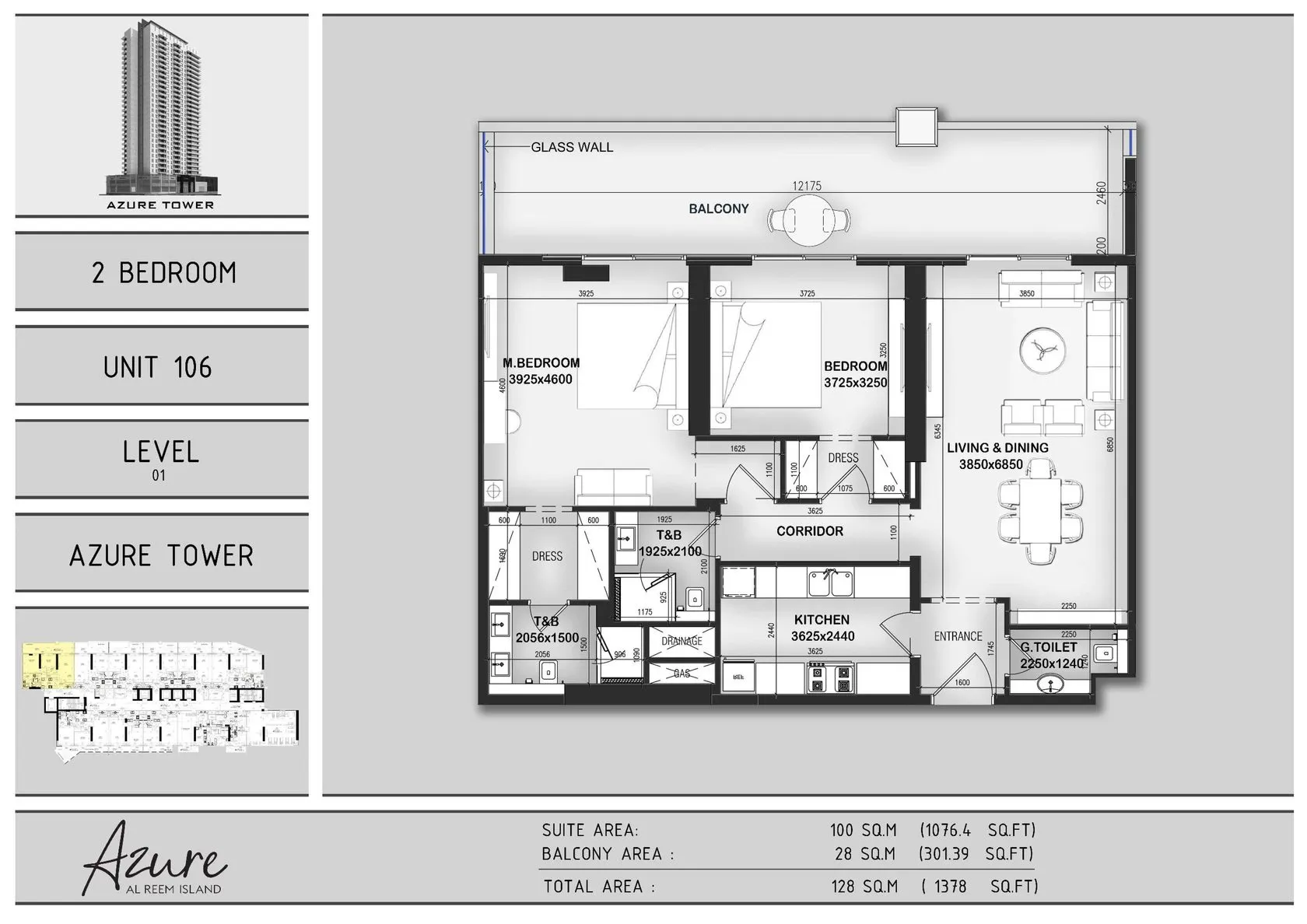 Azure by Masaood Developments in Shams Abu Dhabi, Al Reem Island, Abu ...