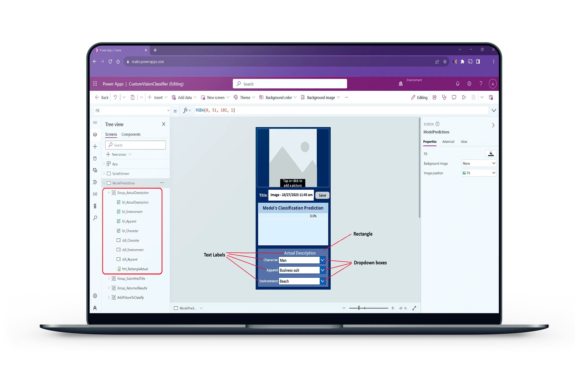 Integrating an Azure AI Custom Vision Model with Power Apps | The Virtual Forge