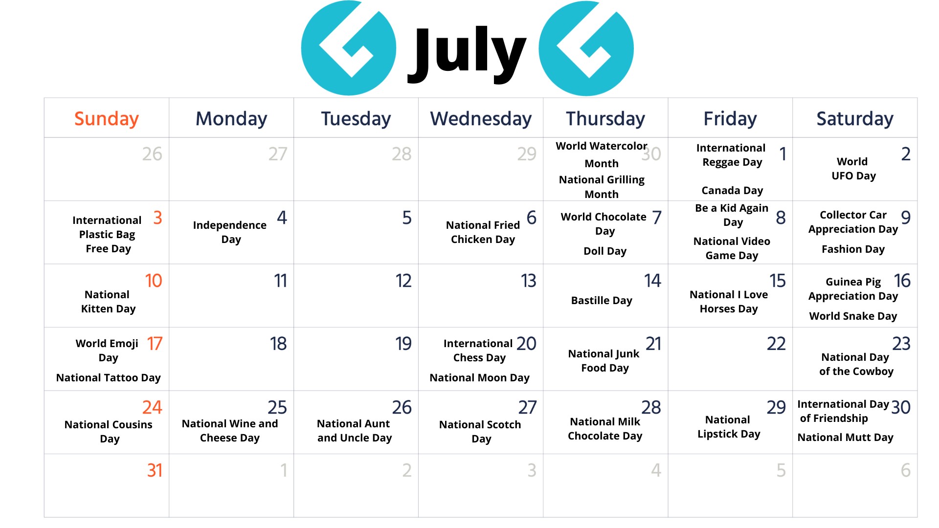 JULY, AUGUST, SEPTEMBER HOLIDAYS & PRINT-ON-DEMAND IDEAS