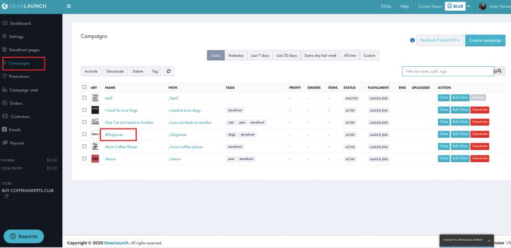 Adding Campaigns to Storefronts