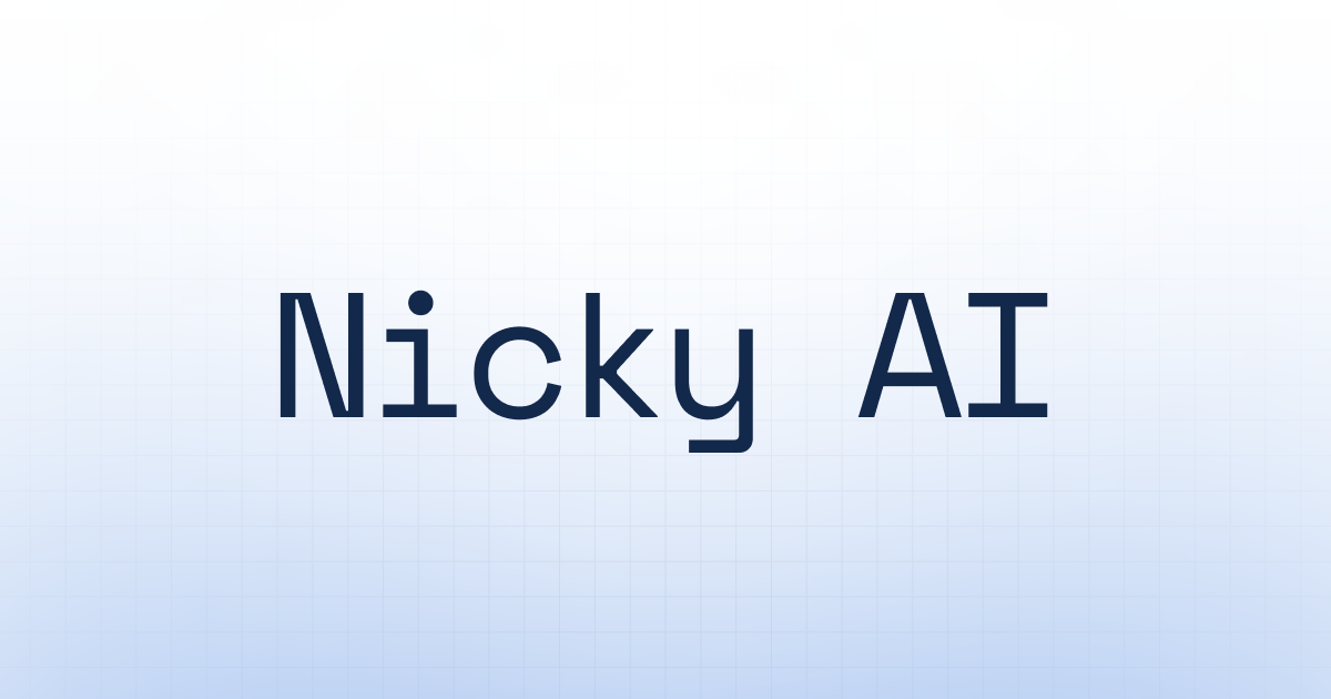 Nicky AI — AI Assistant for Construction Teams