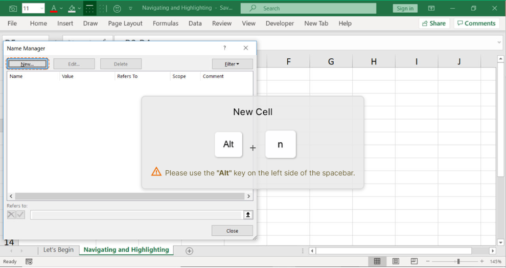 here is how to name the cells in excel