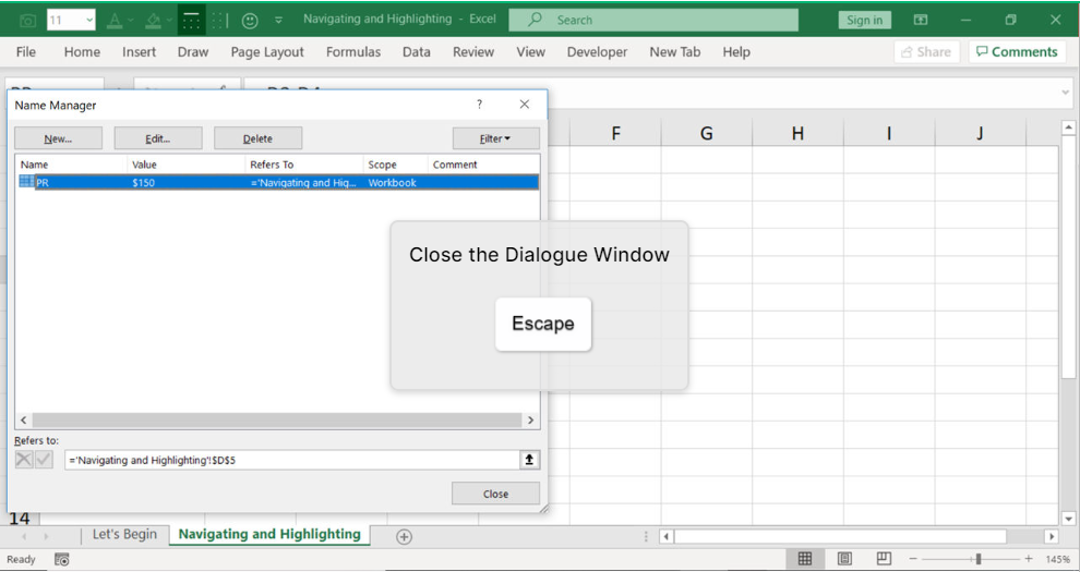 here is how to name the cells in excel