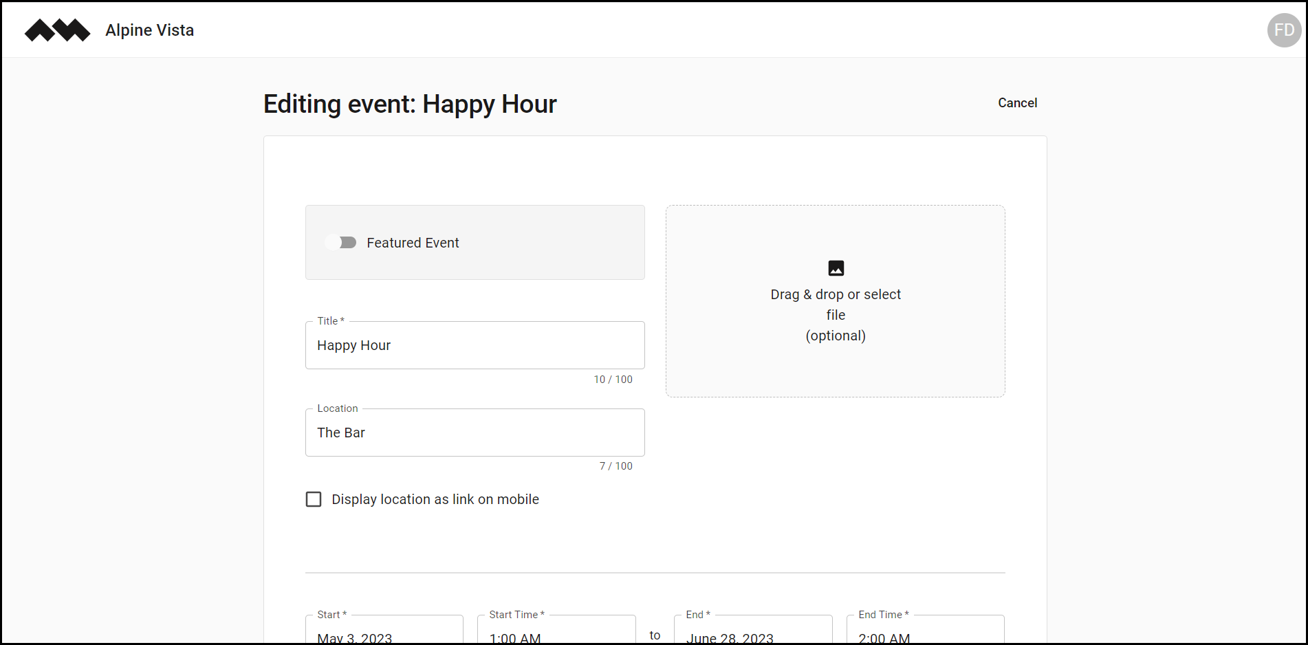 How to View Upcoming Events?