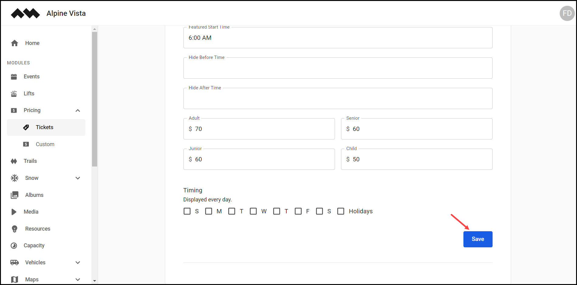 How to Edit Ticket Prices?