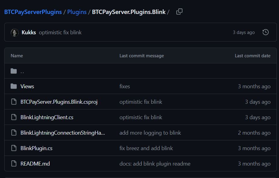 BTCPay with Blink plugin