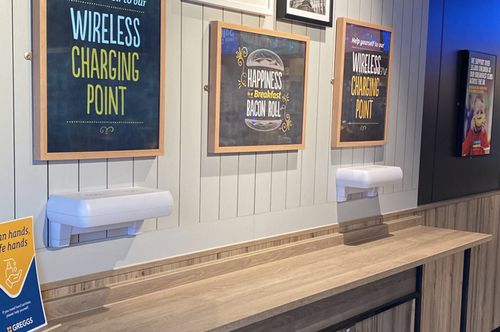 Wireless Charging Shelves for the Hospitality Sector