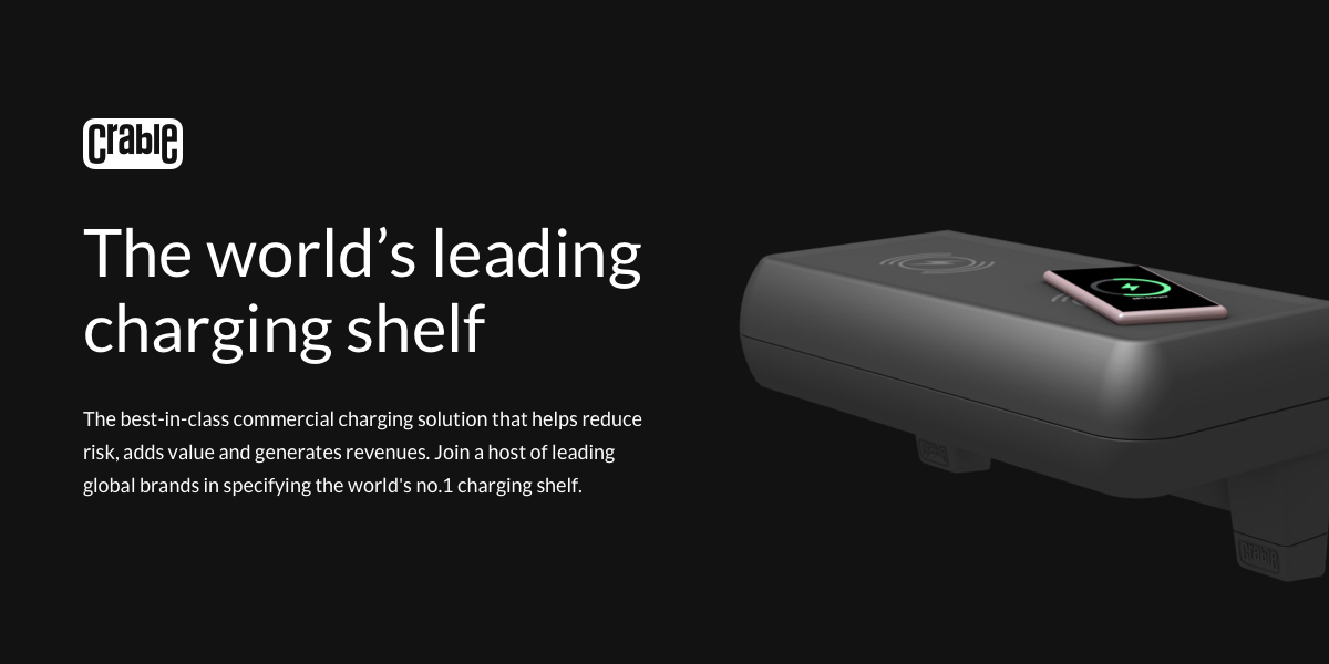 The World's Leading Wireless Charging Shelf | Crable
