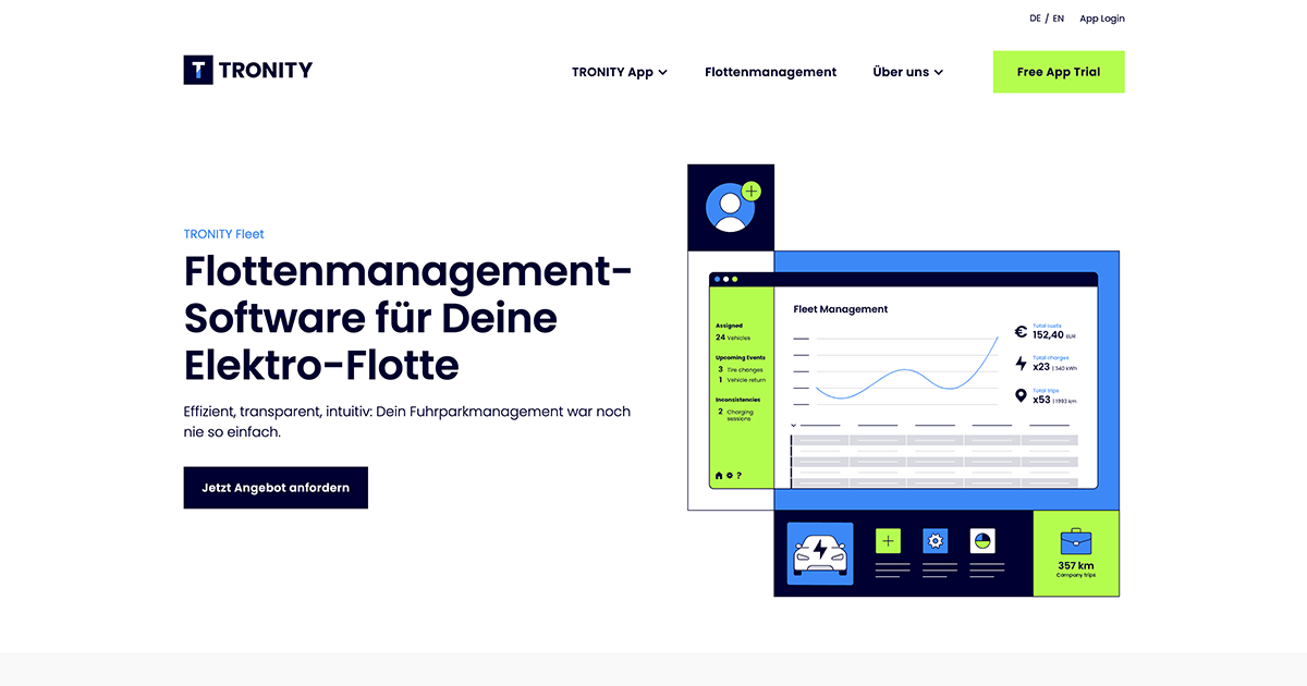 Flottenmanagement-Software für Deine Elektro-Flotte | TRONITY