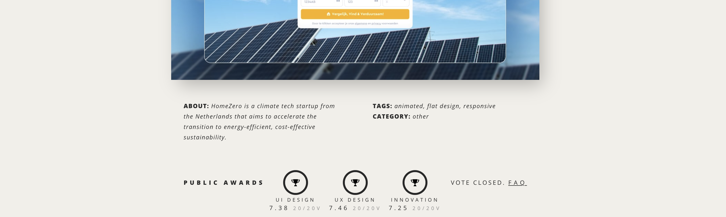 HomeZero: HomeZero wint CSS Design Award